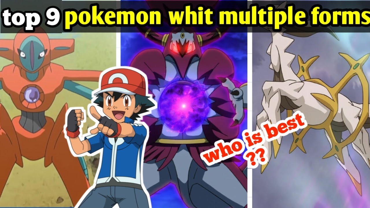 top 9 Pokemon with multiple forms || pokemon || pokemon fan's xyz - YouTube