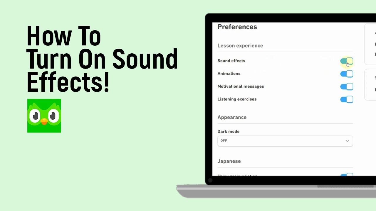 How to Turn On Sound Effects on Duolingo [easy] - YouTube