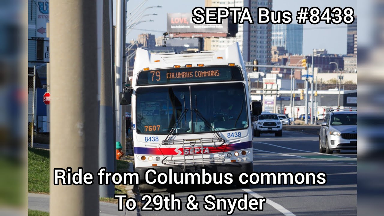Full ride on SEPTA 2010 new flyer DE40LFR #8438 on route 79 to 29th ...