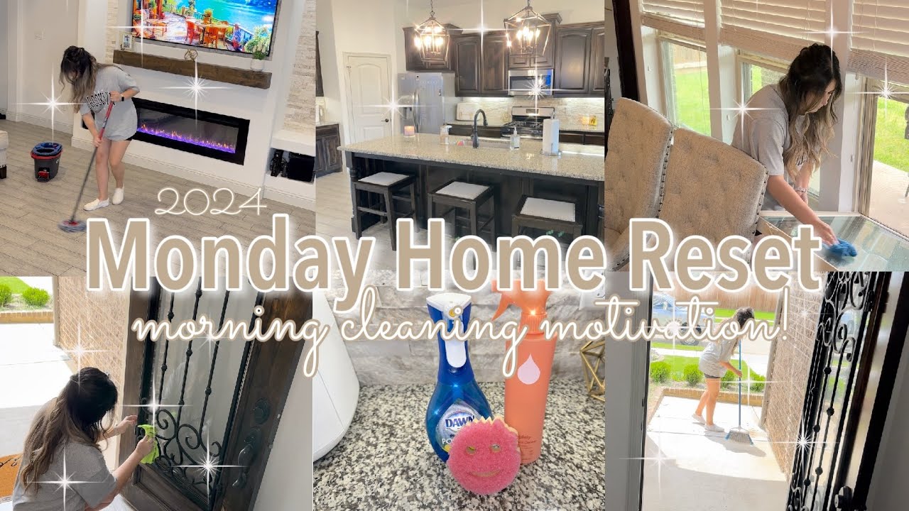 🌷MONDAY MORNING CLEAN WITH ME | HOME RESET | MORNING CLEANING ...