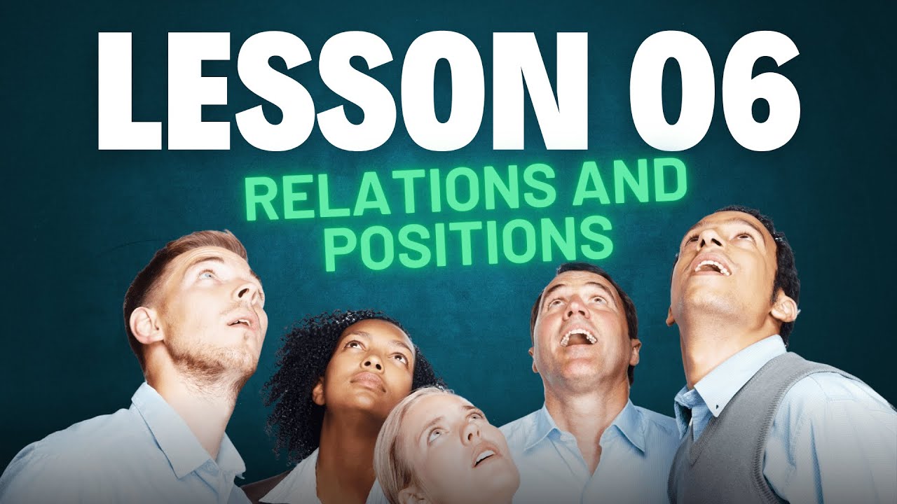 Lesson #6 - Relations and positions (French Course) - YouTube