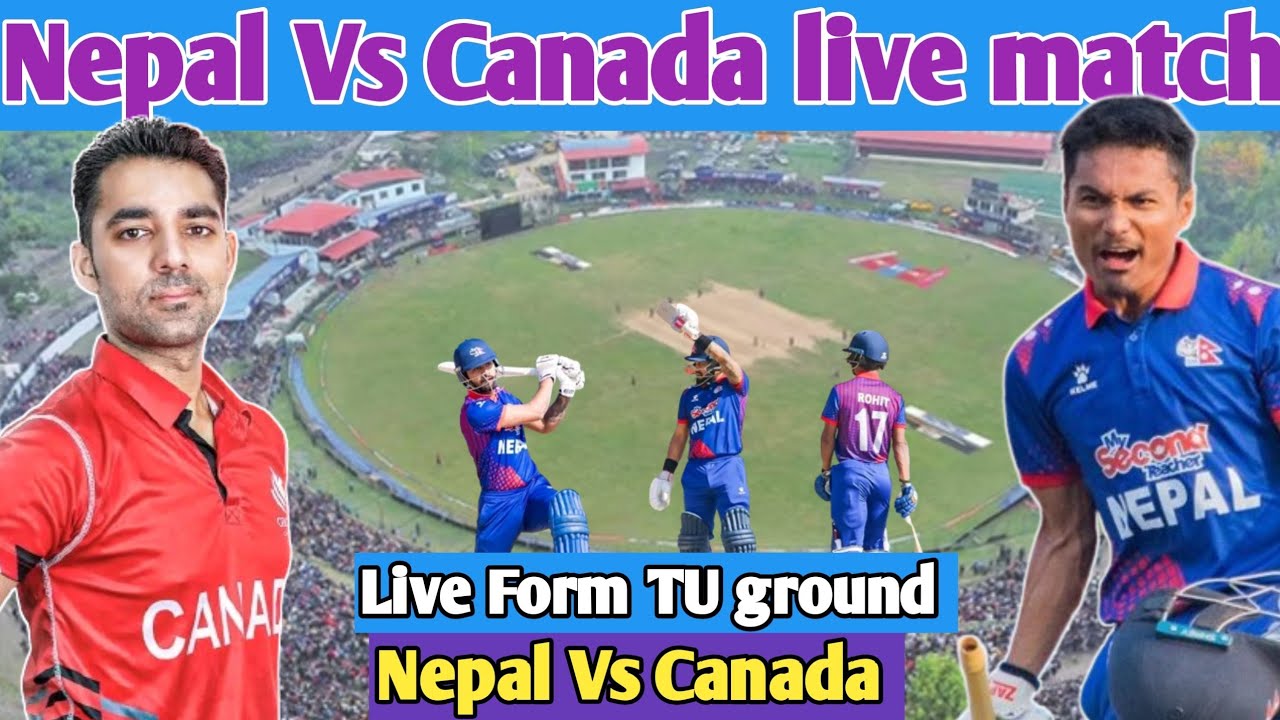 Nepal vs Canada live ODI ll 2nd match ll live cricket NEP VS CANADA ...
