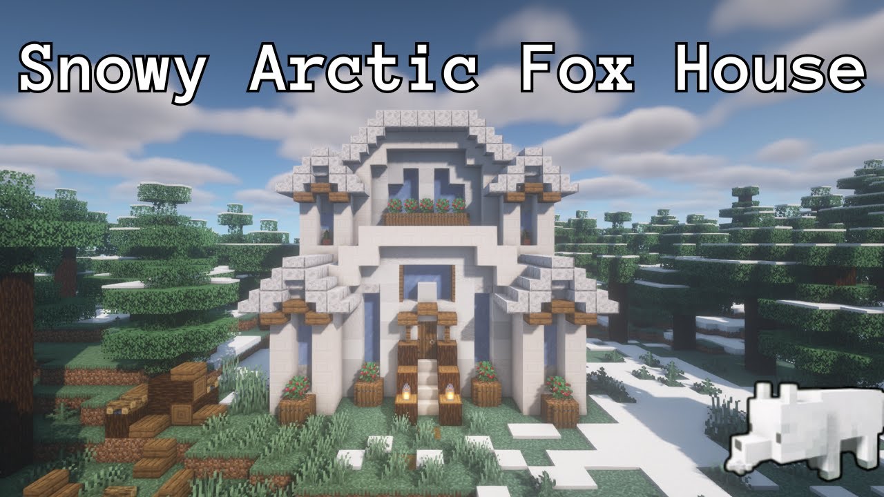 Minecraft | How to Build a Snowy Arctic Fox House [1.20] - YouTube