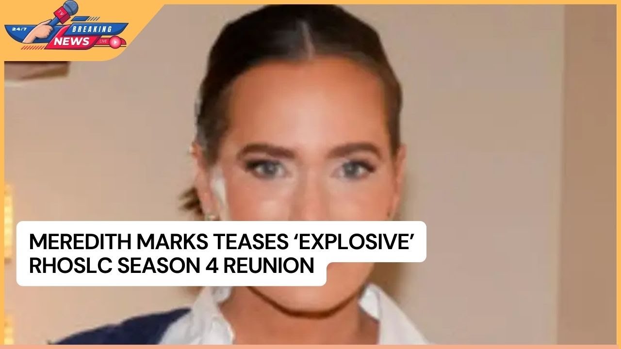 Meredith Marks Teases 'Explosive' RHOSLC Season 4 Reunion - YouTube