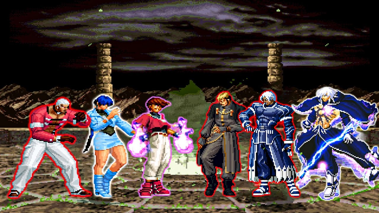 KOF Mugen - KOF 97 Final Orochi Team vs Element Bosses Team - YouTube