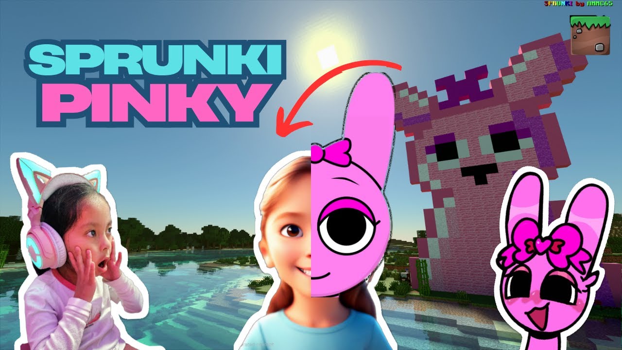 Minecraft but I built SPRUNKI PINKI a house in Minecraft - YouTube