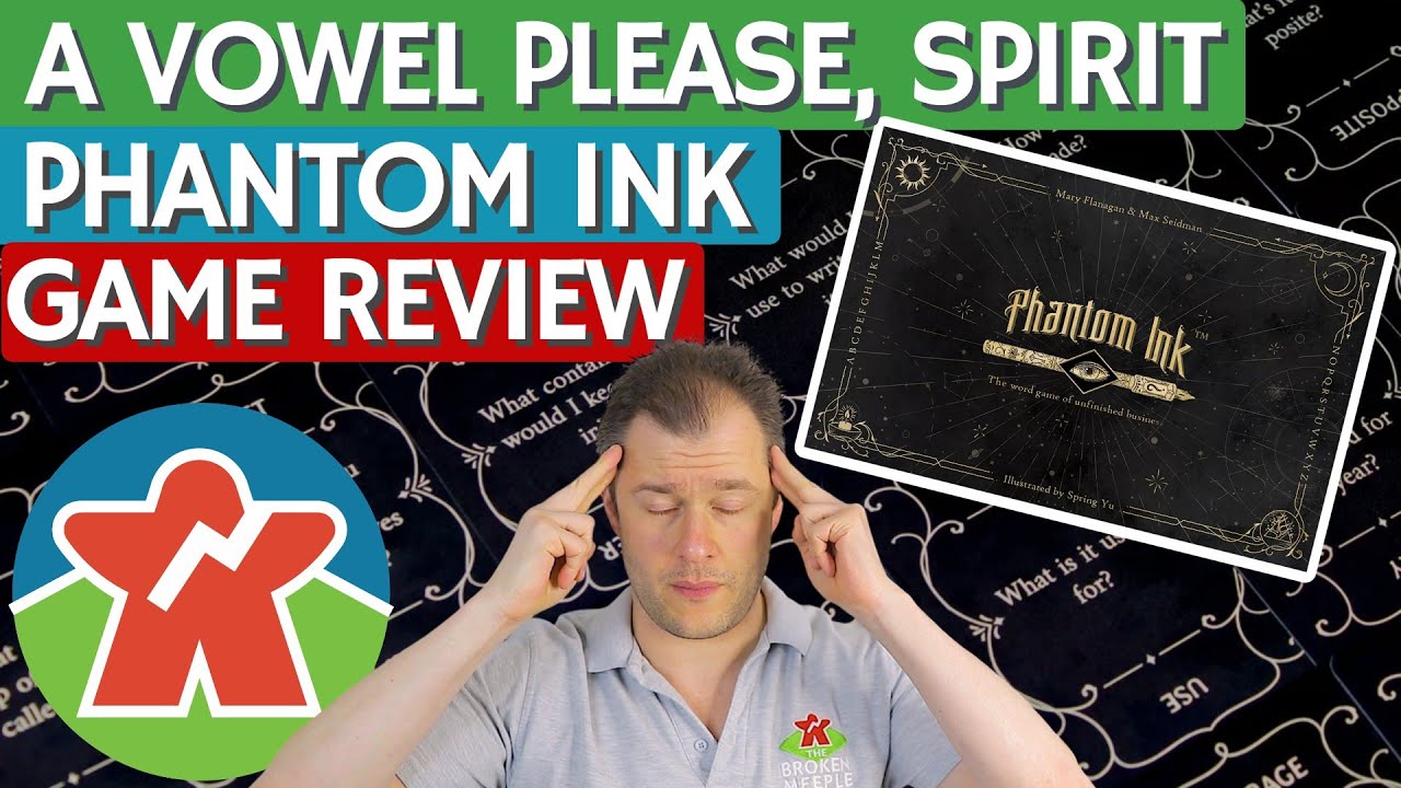 Phantom Ink - Board Game Review - I'll Have a Vowel Please, Spirit! - YouTube