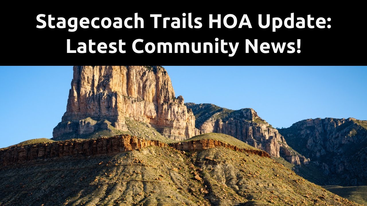 Stagecoach Trails HOA Community Updates - YouTube