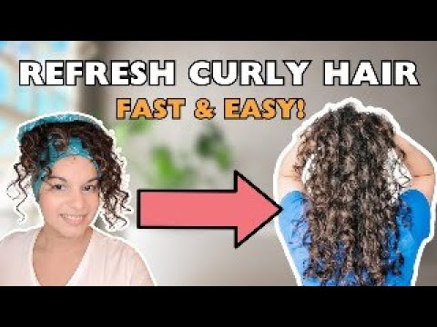 HOW TO REFRESH CURLY HAIR | Quick & easy refreshing - YouTube
