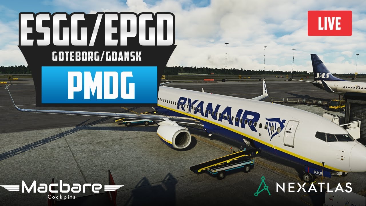 [Flight Simulator 2020] PMDG Boeing 737 - Goteborg/Gdansk - ESGG/EPGD - OnLine Vatsim - YouTube