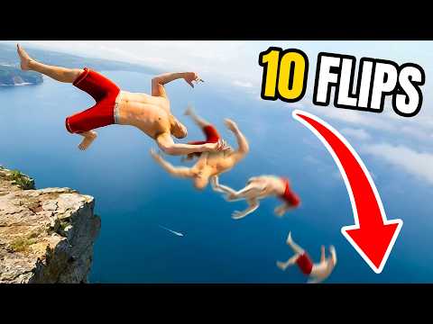 Impossible DECUPLE BACKFLIP in Tricking 0!
