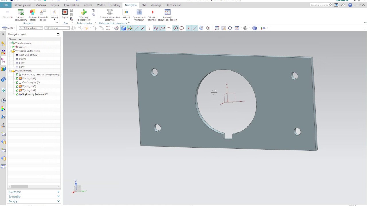 NX CAD: wykorzystanie rodziny części (Part Families) - webinarium - YouTube