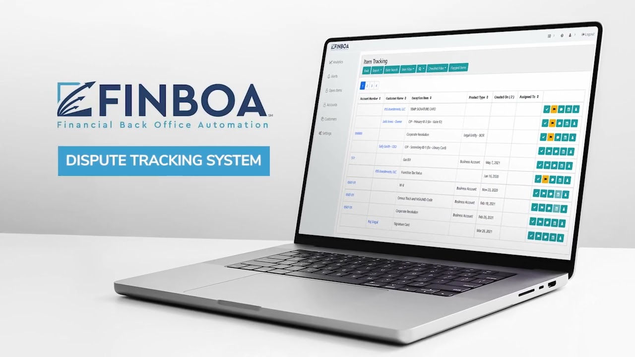 FINBOA Reg E Dispute Tracking and Management - YouTube