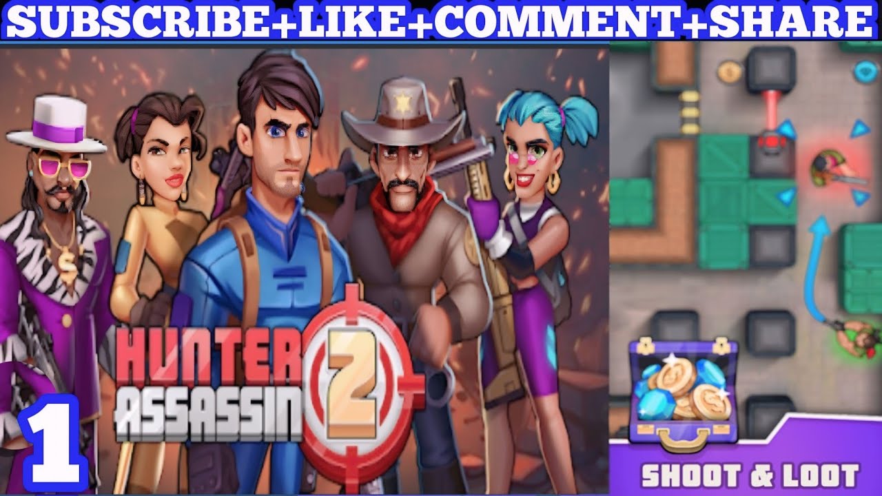 Hunter Assassin 2 - Gameplay Walkthrough stage 1 - 8 Part 1 All Levels ...