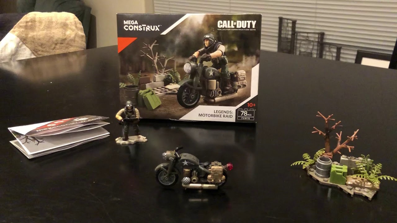 Call Of Duty Mega Construx Motor Bike RAID - YouTube