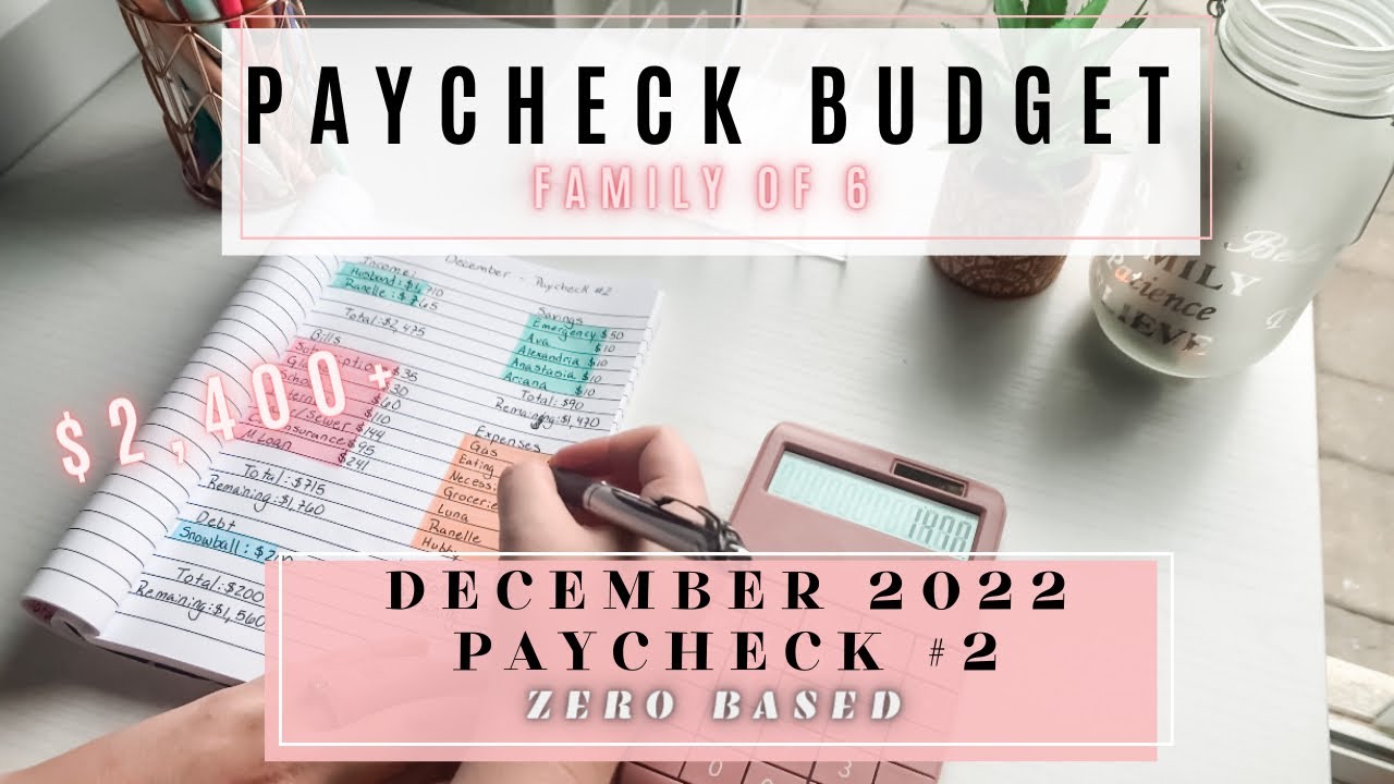🎄December Paycheck #2🎄| Budget With Me |$2,400+💰| Finance | Sinking ...