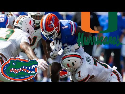 Florida gators vs Miami hurricanes week 1 - YouTube