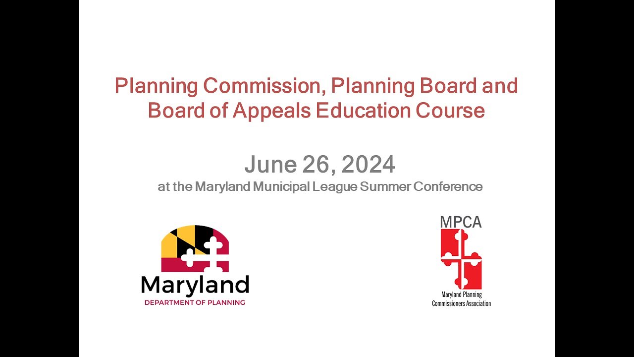 Planning Commissioners Training Course, June 26, 2024 - YouTube