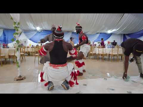 Nupe man from Bida joins Igbo dancers at Shaniba events arena in Bida