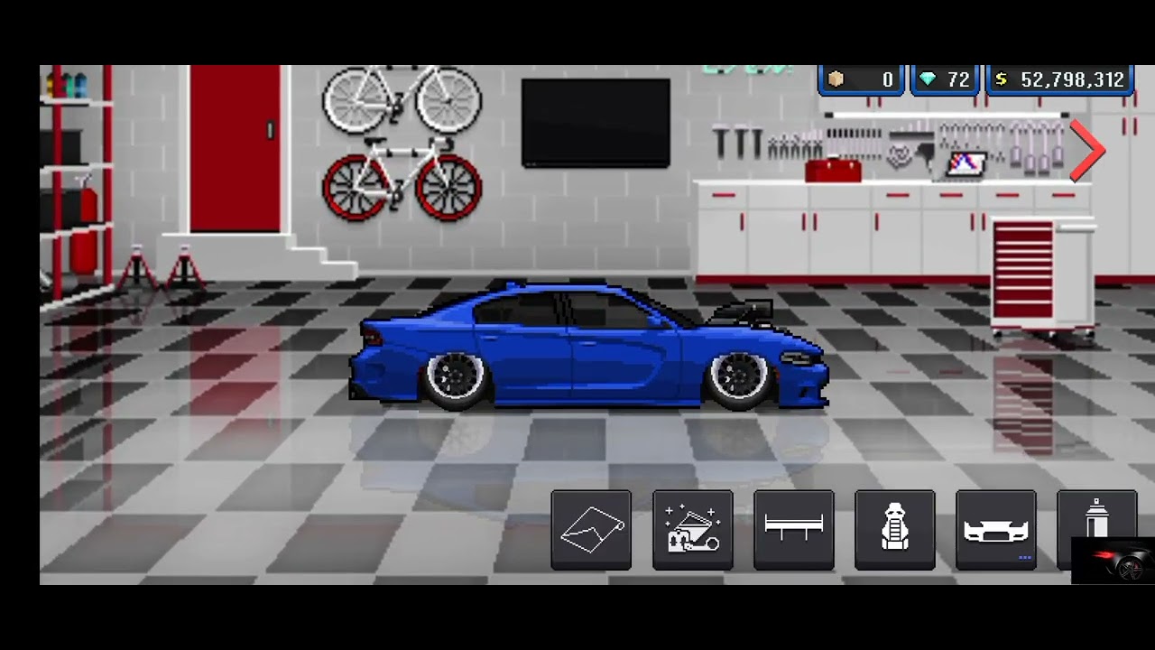 Dodge SRT Hellcat build- pixel car racer - YouTube