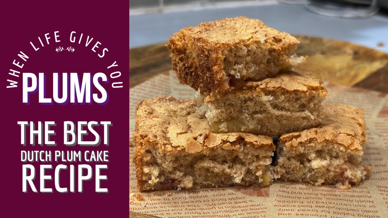 The Best Plum Cake Recipe - Dutch Plum Cake twist on Dutch Apple Cake # ...