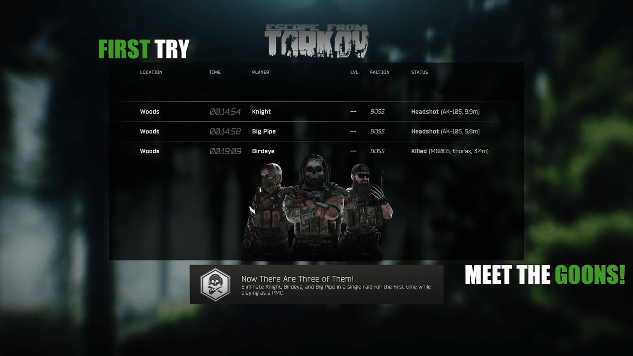 First Try! | Meet the Goons! #escapefromtarkov - YouTube