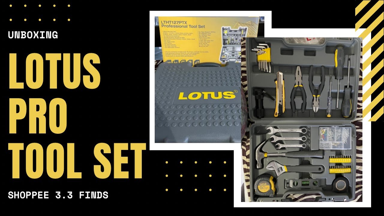 Unboxing: Lotus Pro Tools Set | Shopee 3.3 Finds - YouTube