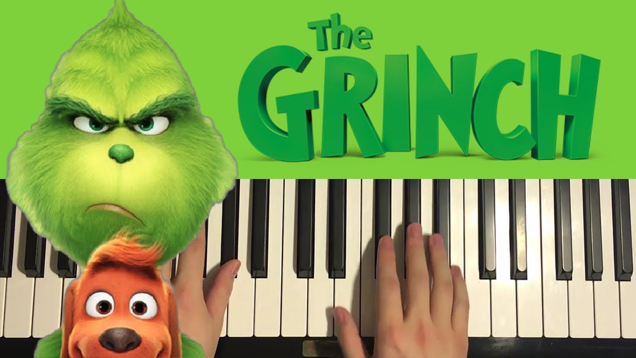 HOW TO PLAY - The Grinch 2018 - You're A Mean One (Piano Tutorial ...