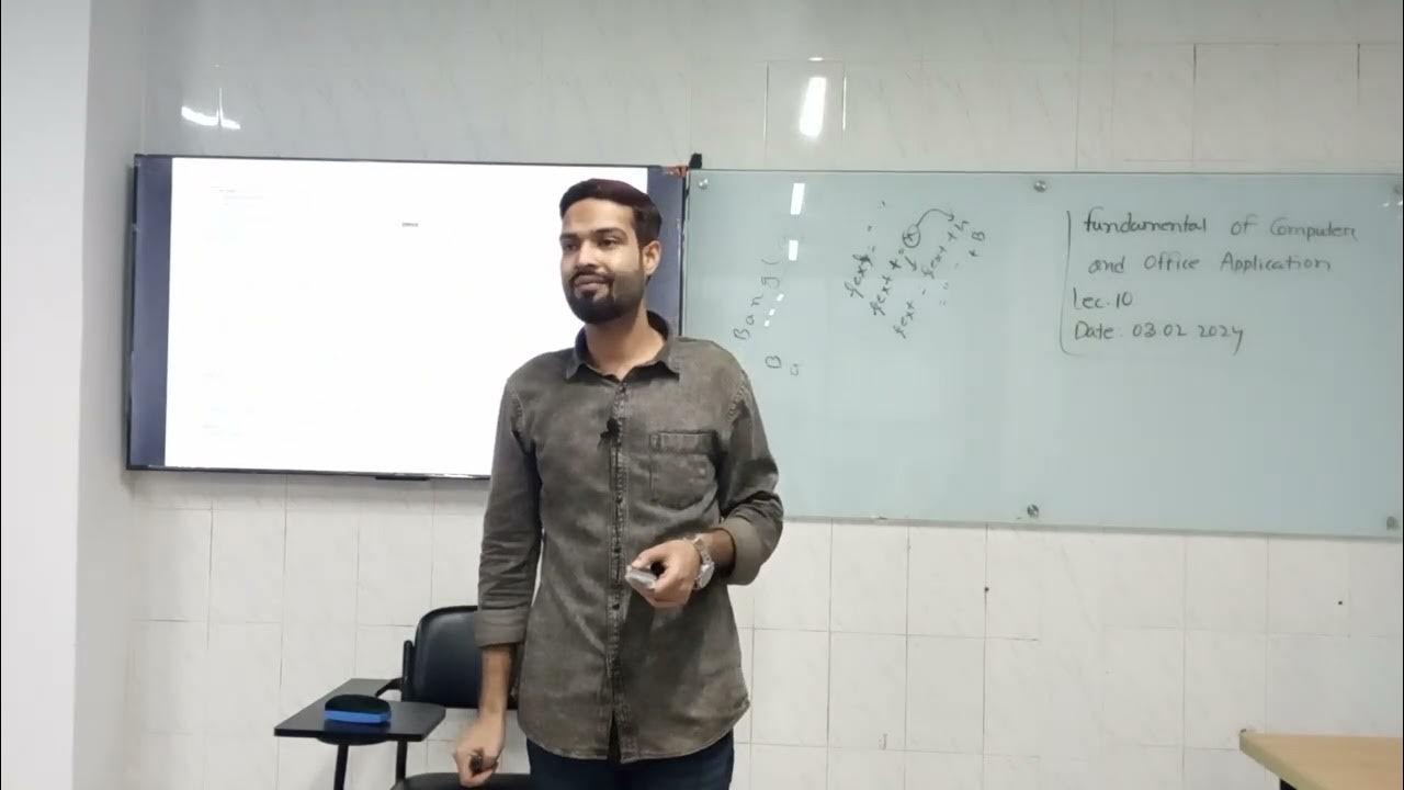 Fundamental of Computer and Office Application | Lec-10 | CSE | Tuhin | University of Scholars ...