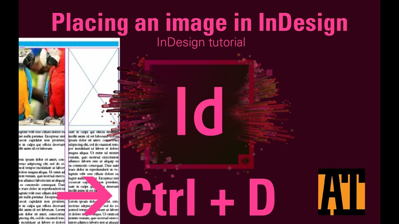 Adobe InDesign CC Tutorial: Placing an image in Indesign document - YouTube