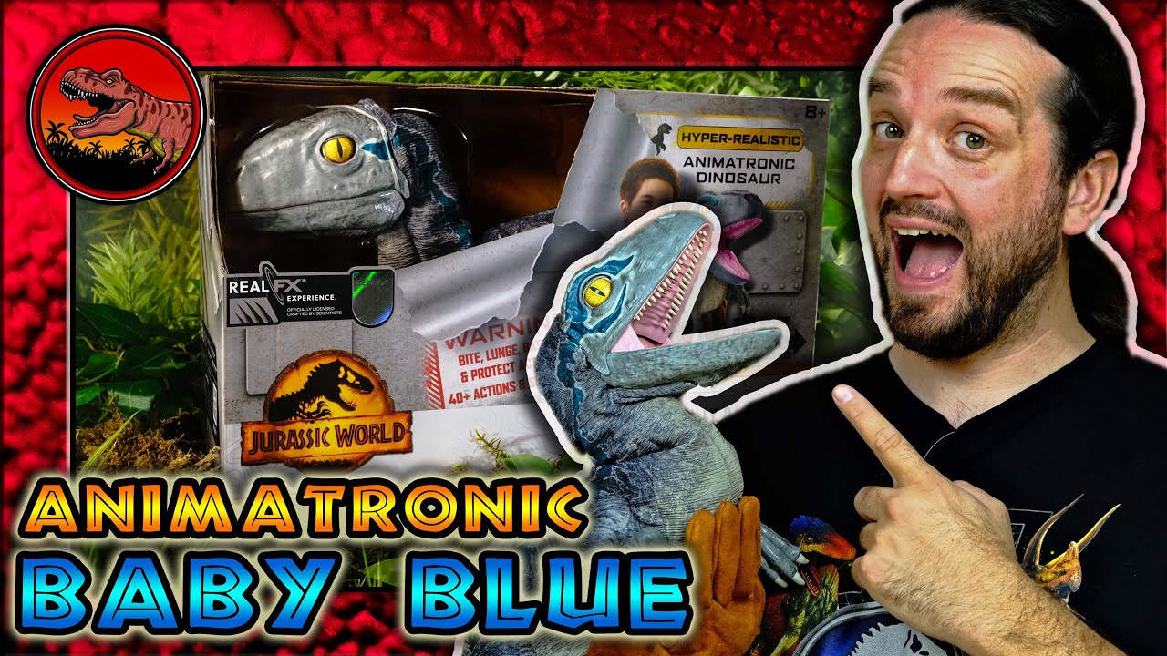 Ein MUSS für jeden Dino Fan! Jurassic World WOW Stuff Real FX Baby Blue ...