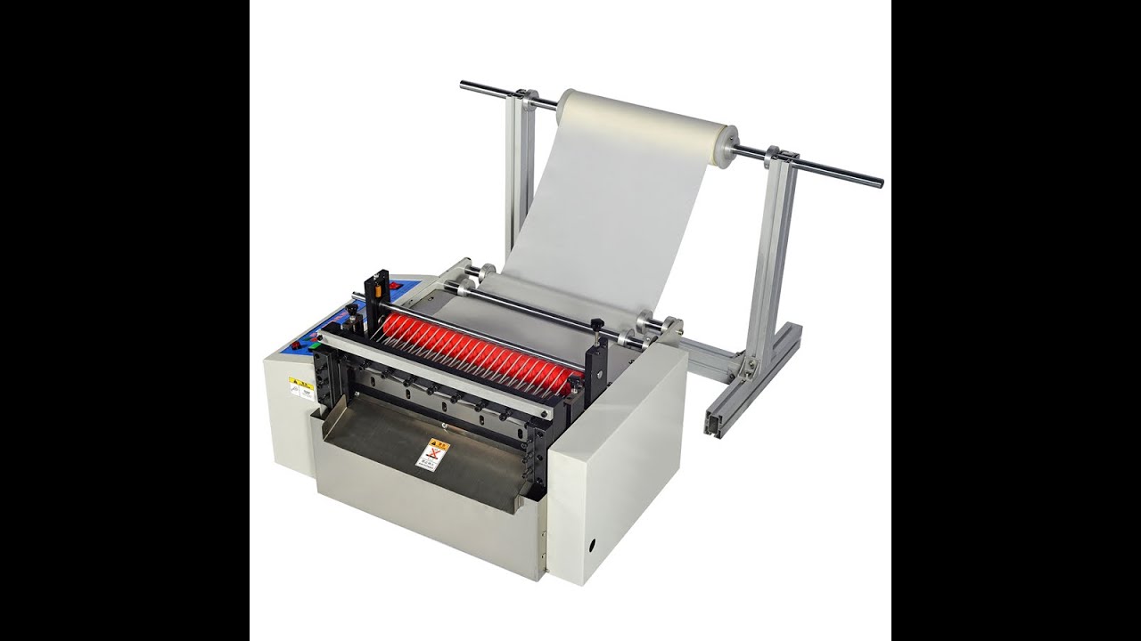 Paper Plastic Film DTF Roll to Sheet Wire Mesh Cutting Machine Cross ...