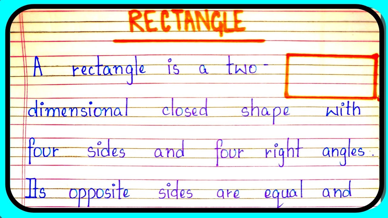 Definition of rectangle | What is rectangle | properties of rectangle ...