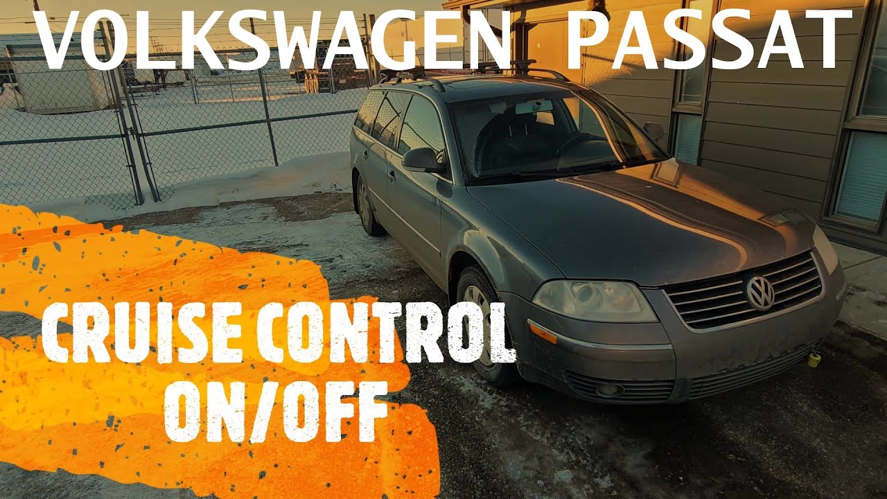 Volkswagen Passat B5.5 - How to TURN ON CRUISE CONTROL? - YouTube