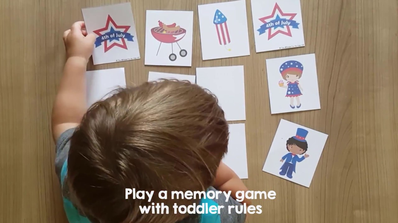 4th of July Matching Game for Toddlers - YouTube