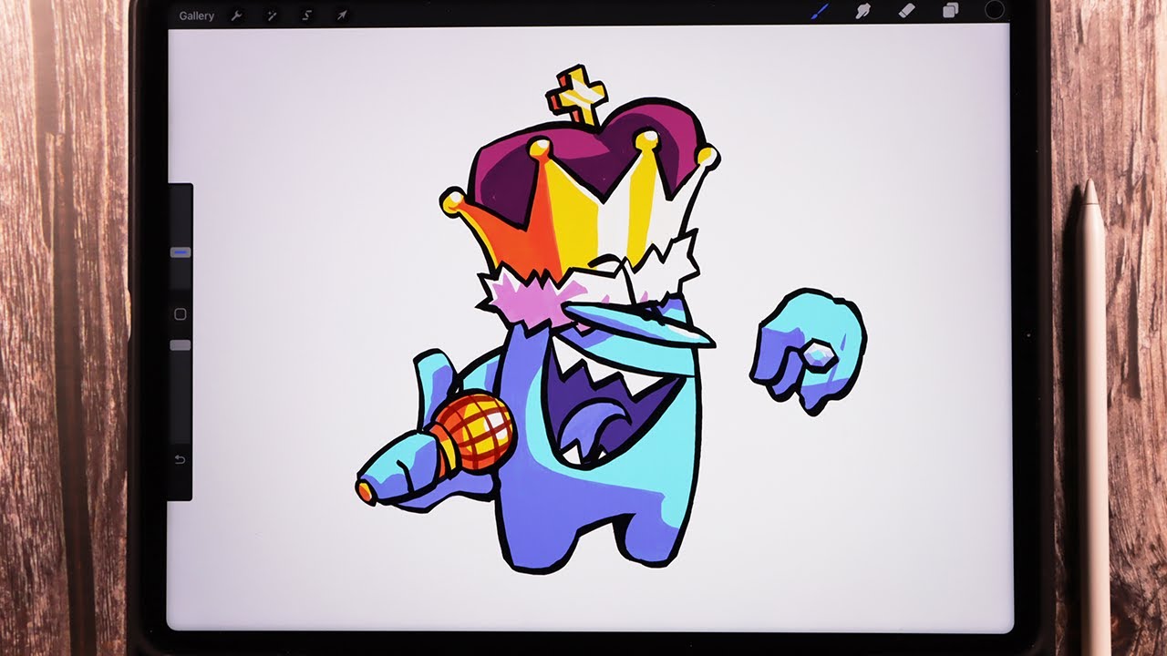 How to draw Friday Night Funkin | Impostor V4 Roomcode (Powers ...