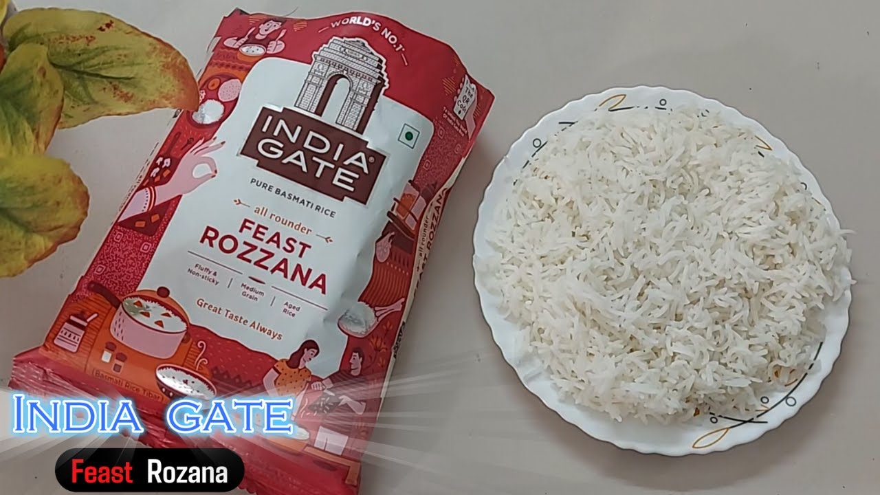 India Gate Feast Rozana Basmati Rice Review & Recipe in Hindi | India ...