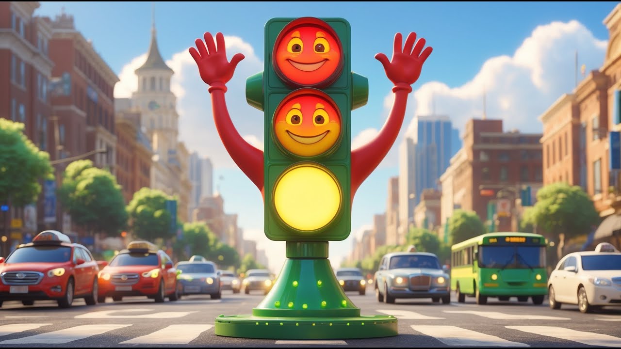 The Magic Traffic Light | kids animated poem - YouTube