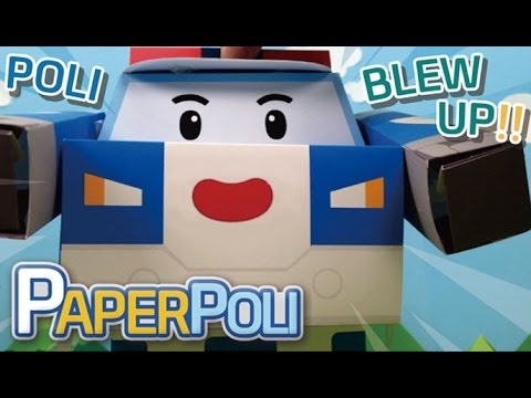 08.Poli got bigger!!｜Paper POLI [PETOZ] | Robocar Poli Special - YouTube