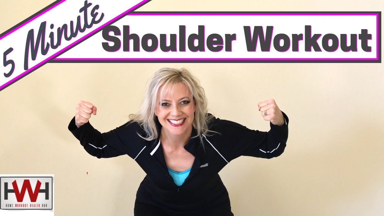 5 MINUTE Shoulder Workout / Quick Workout to tone the Shoulders ...