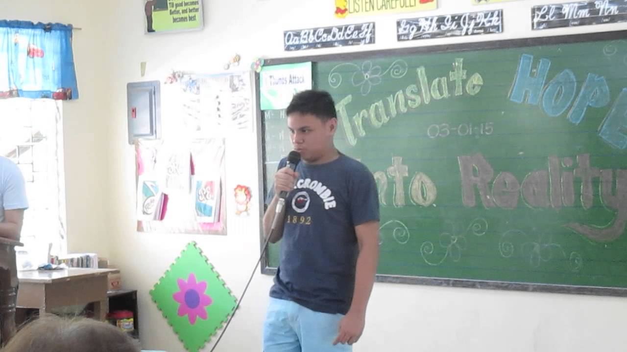 Translate Hope into Reality ... Special number by Cedric Bautista - YouTube