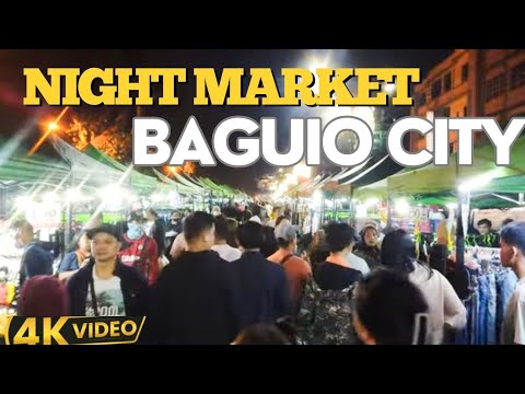 This Is Baguio Night Market WALK TOUR 4K - YouTube