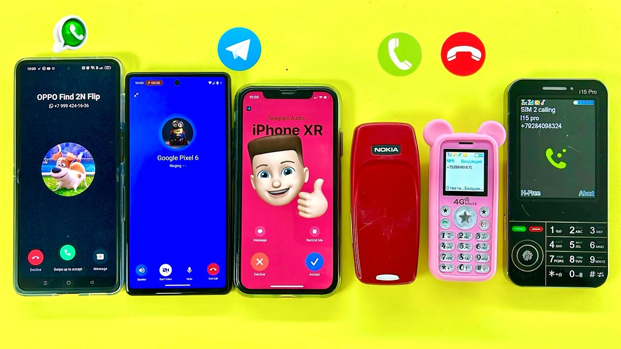 Incoming + Outgoing Call on i15pro,Hello Kitty phone,Nokia3310/Social ...