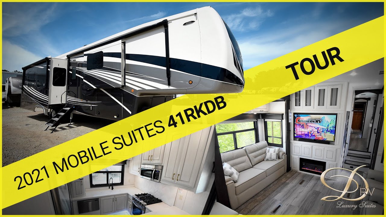 2021 DRV Mobile Suites 41RKDB Luxury Full Time Rear Kitchen Camper Tour ...