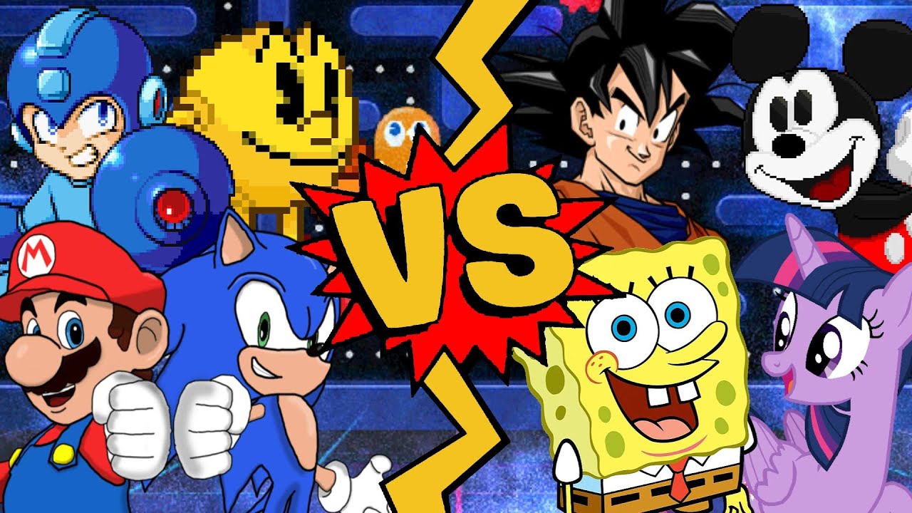 M.U.G.E.N Battles | Mario/Sonic/Mega Man/Pac-Man vs Mickey Mouse ...