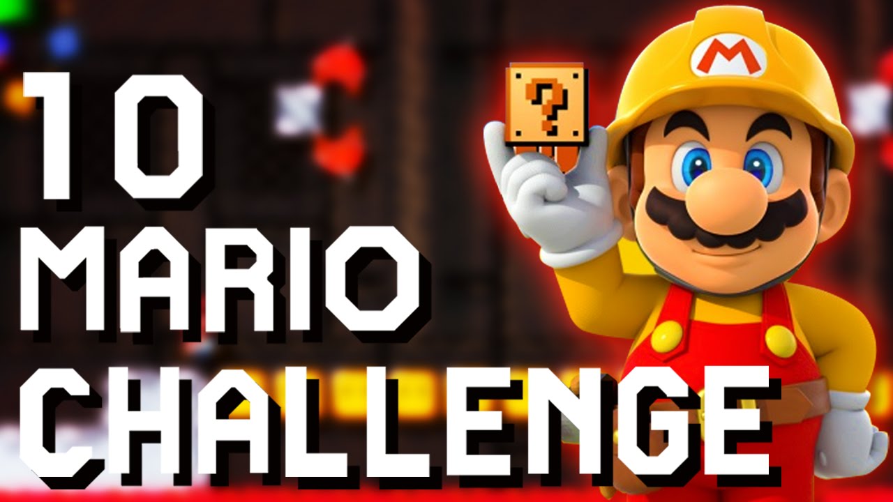 Super Mario Maker EASTER EGGS & MORE!! || 10 Mario Challenge - YouTube