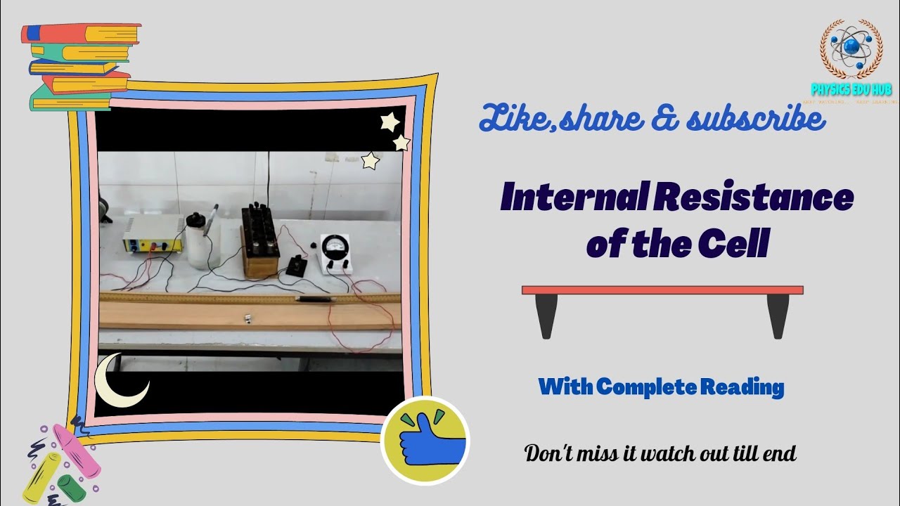 Internal Resistance of a Cell Experiment | 12th Std Practical | Easy ...