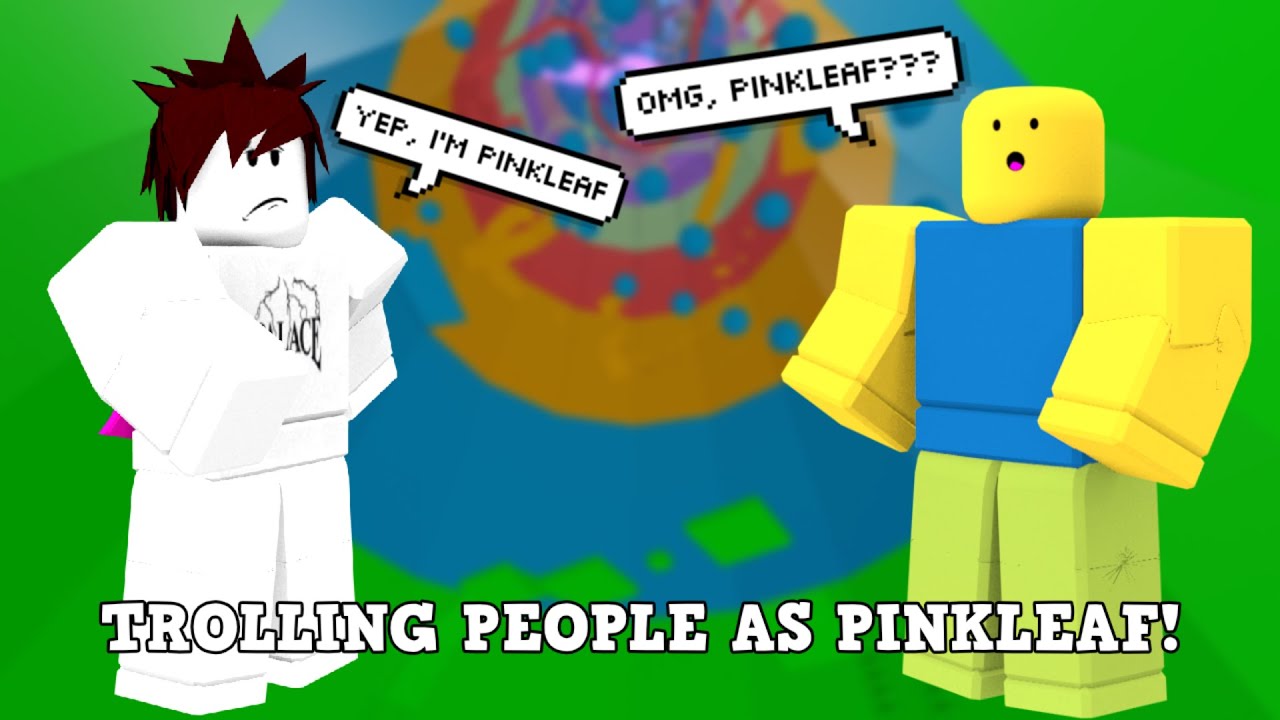 trolling people as pinkleaf in tower of hell - disguising as pinkleaf ...