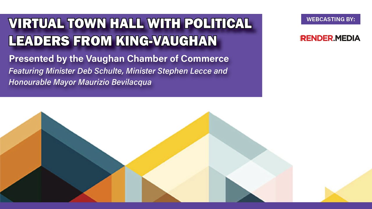 VCC Virtual Town Hall with King-Vaughan Political Leaders - YouTube