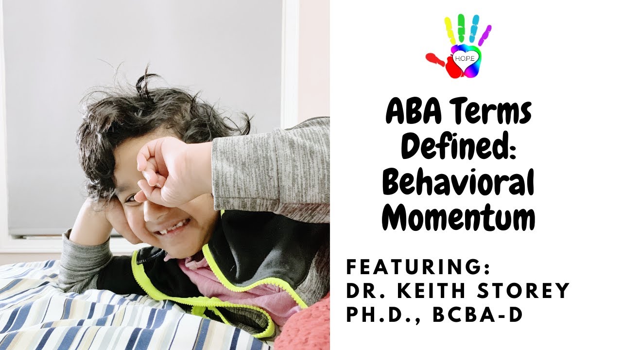 ABA Terms Defined: Behavioral Momentum - YouTube